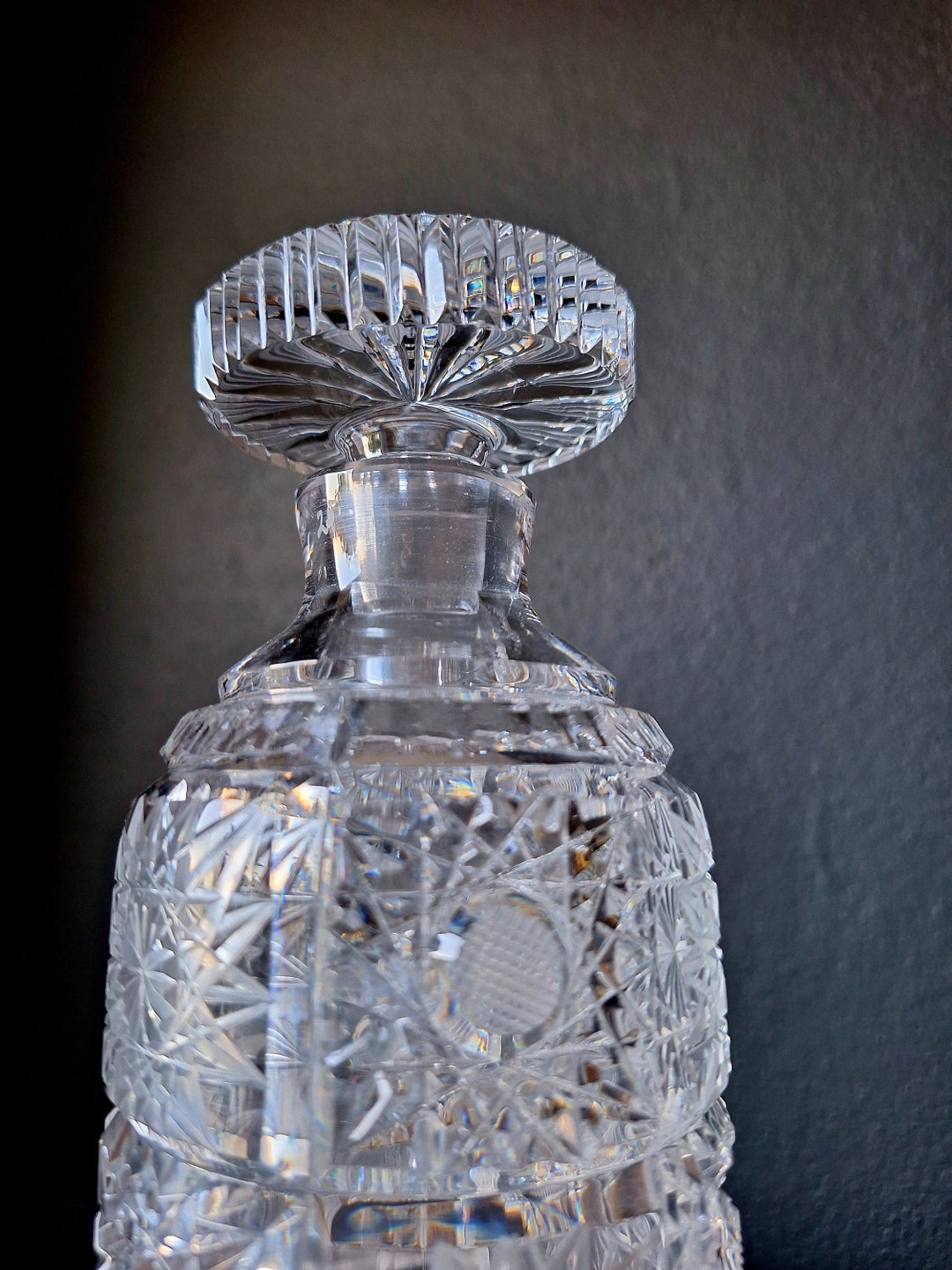 Luxurious Crystal Carafe With a Hand-cut Motif 1960s - Etsy