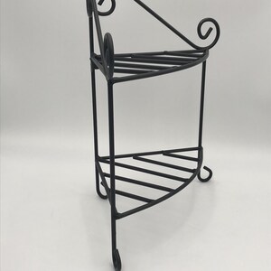 Wrought Iron Corner Shelf Stand - Etsy