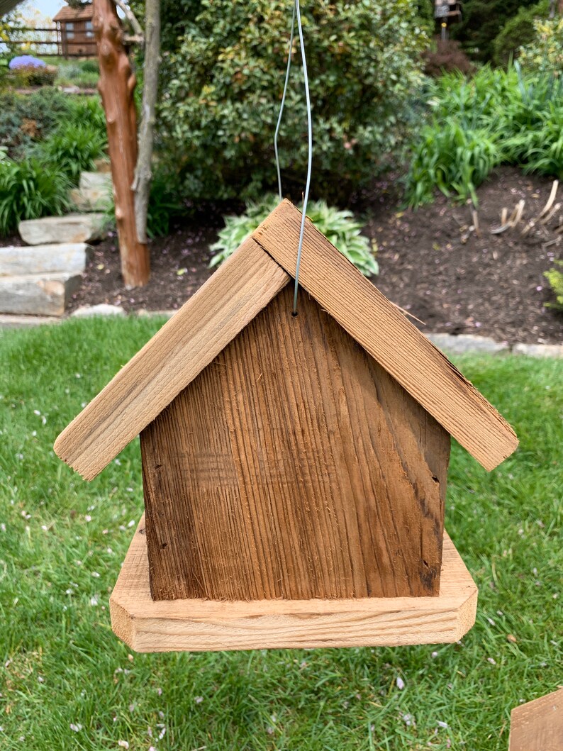 Rustic Hanging Condo Birdhouse Handmade Weather Resistant - Etsy