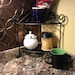 Wrought Iron Corner Shelf Stand - Etsy