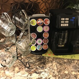 Wrought Iron Mug Holder | Mug Tree for Coffee Cup Storage | Kitchen ...