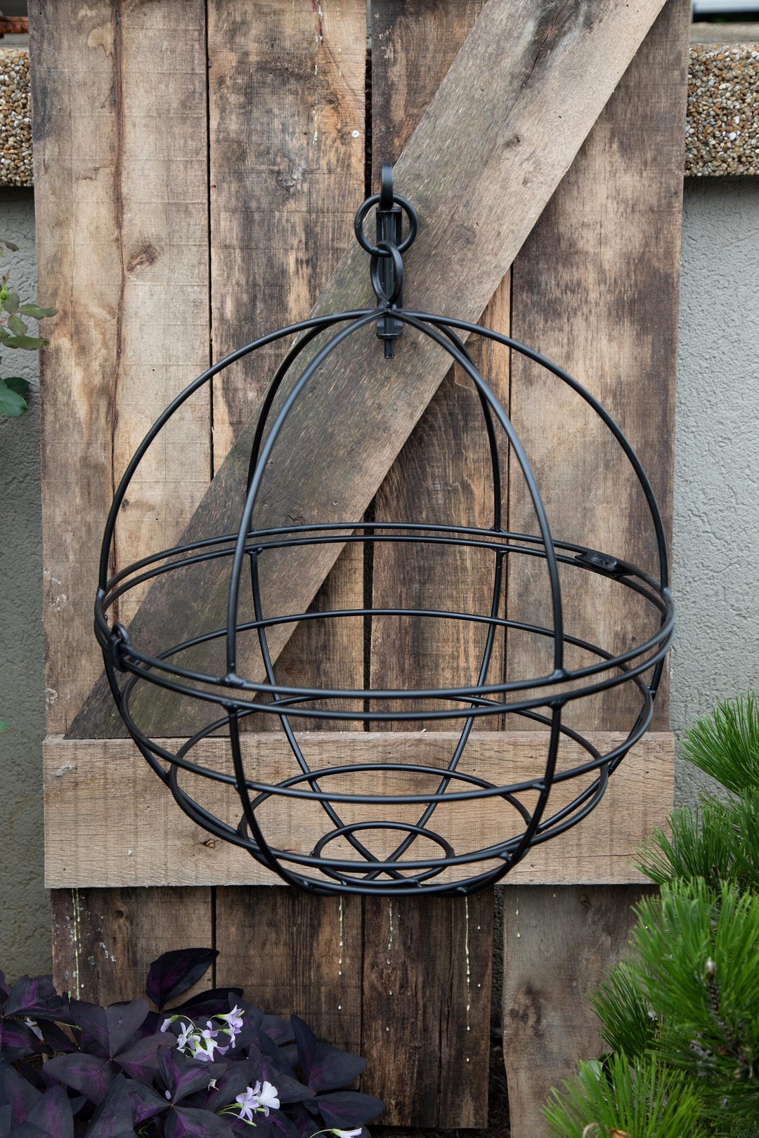 Wrought Iron Hanging Basket - Plant Hanger - Amish Made - 18" Round - Etsy