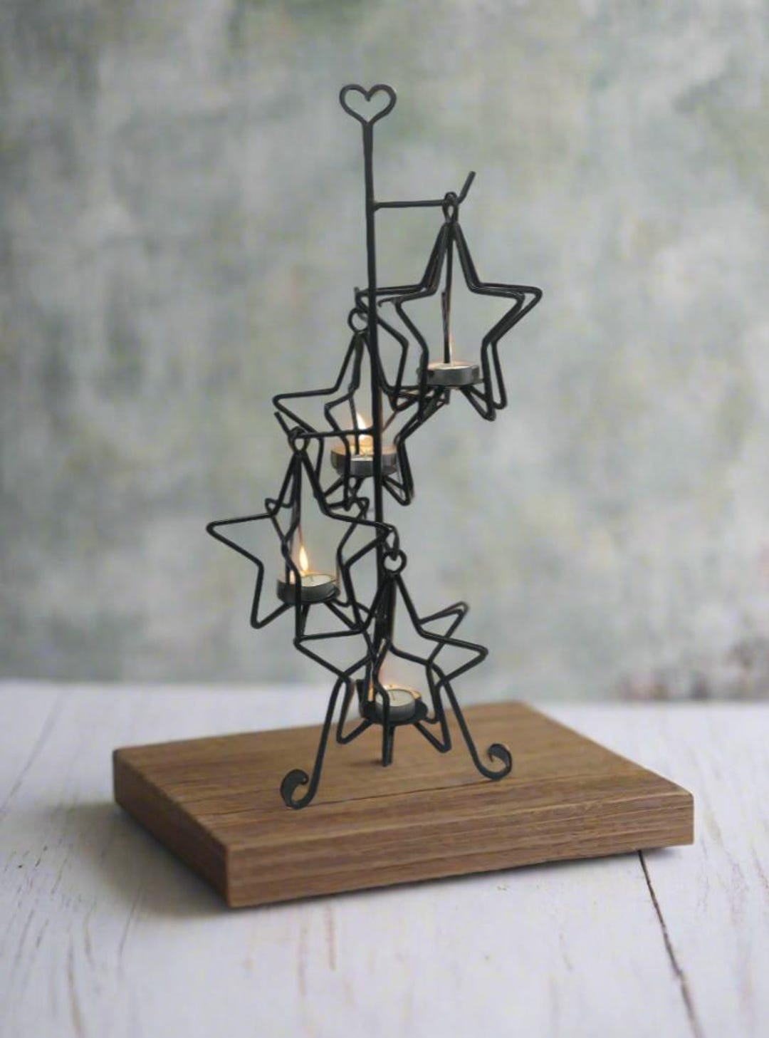 Star Tealight Candle Rack - Wrought Iron - Amish Made - Etsy