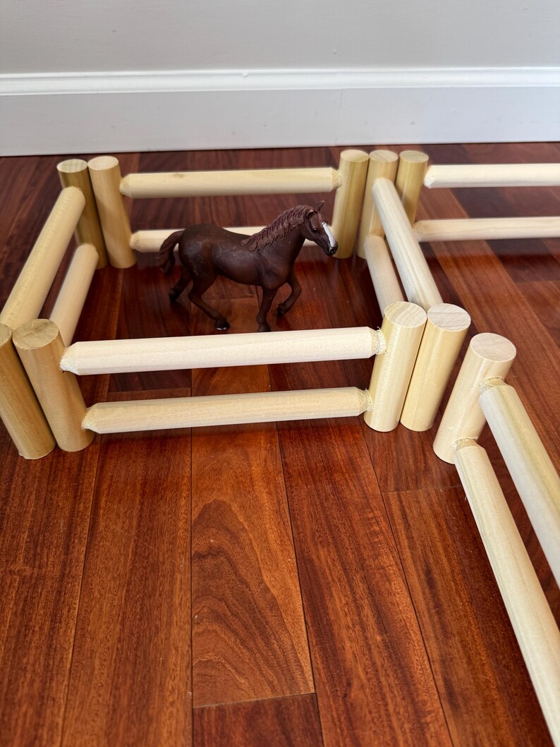 Fence-n-play- Children Toy Fence- Amish Made 12 Piece Set - Etsy