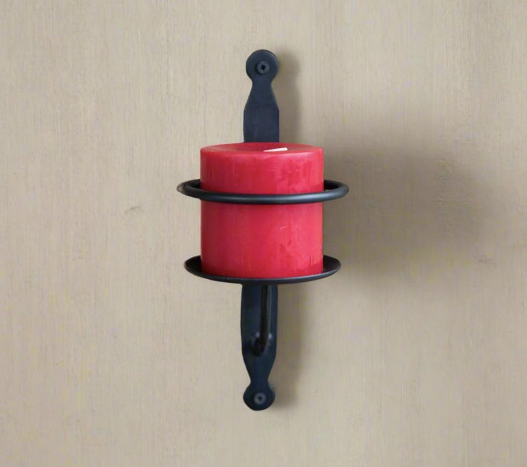 Wall Mount Sconce - Candle Holder - Wrought Iron - Amish Made - Etsy