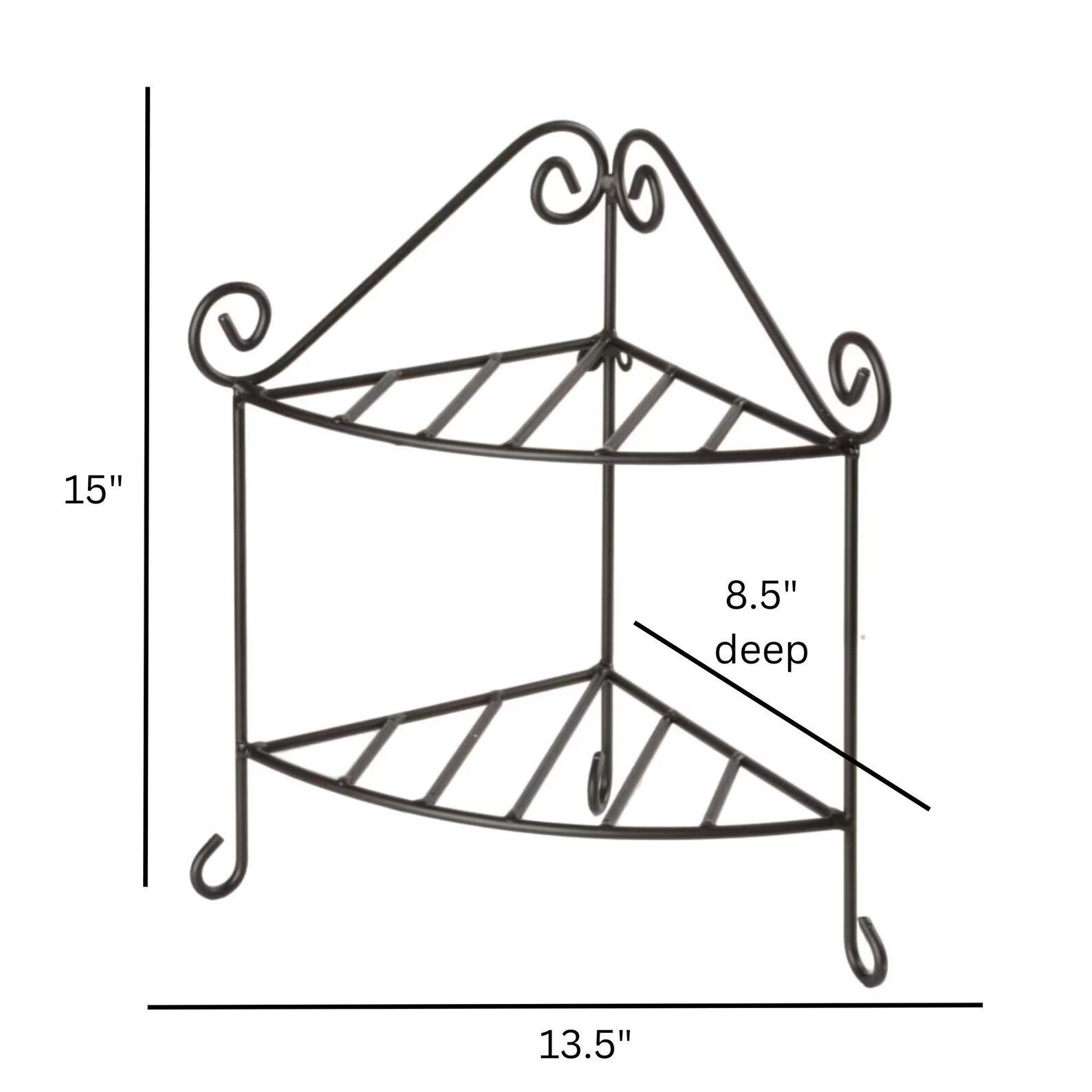Wrought Iron Corner Shelf Stand - Etsy