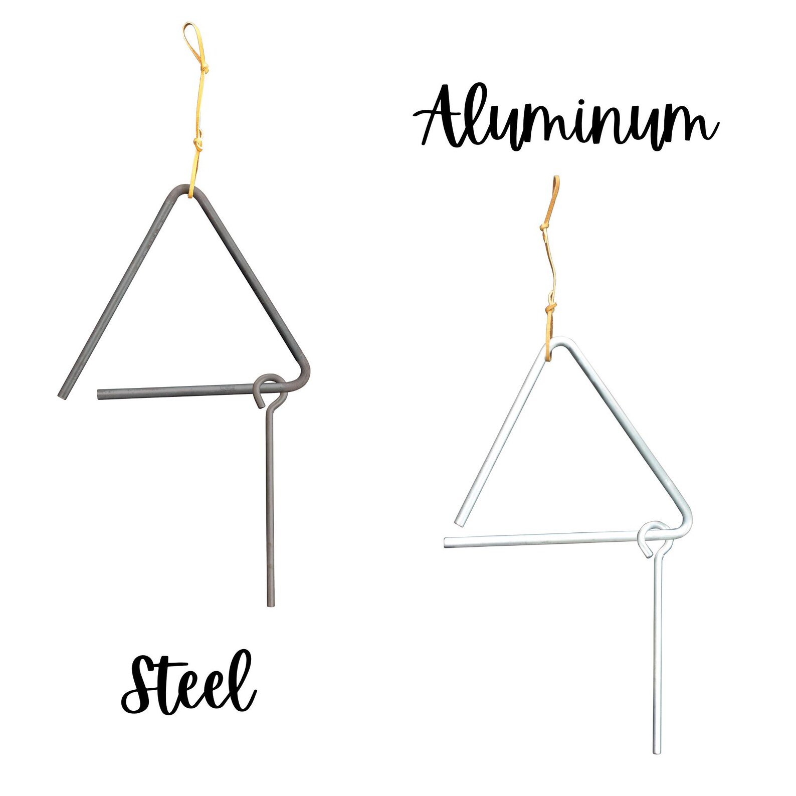 Chuck Wagon Triangle Dinner Bell Amish Handmade Steel or Aluminum Small ...