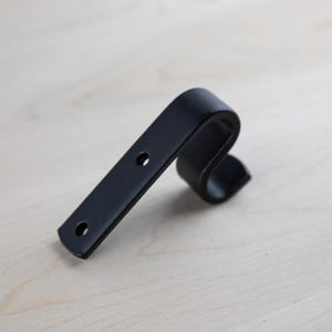 Wrought Iron Curtain Rod Brackets – Amish Handmade Rustic Decor (set of ...