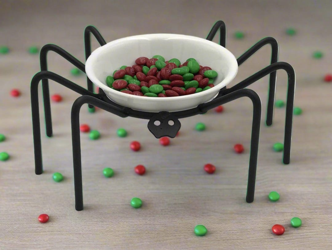 Black Widow Spider Flower Pot Planter or Candy Dish - Large & Small ...