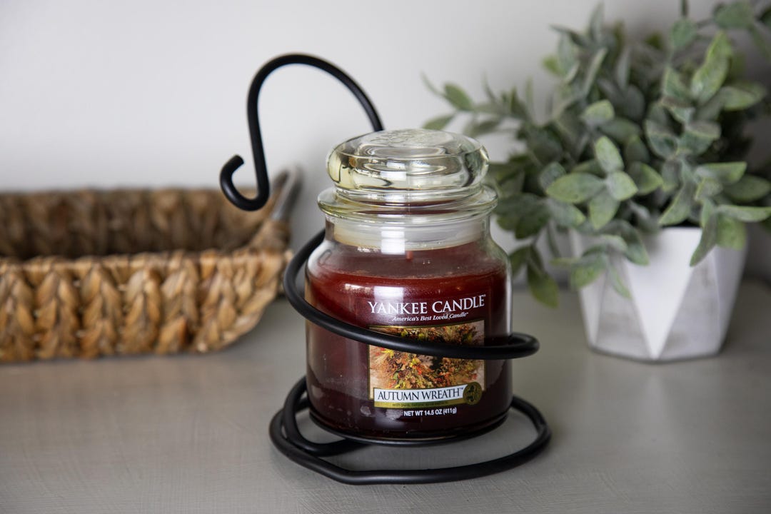 Portavelas de hierro forjado con forma de espiral - Hecho a mano por ...