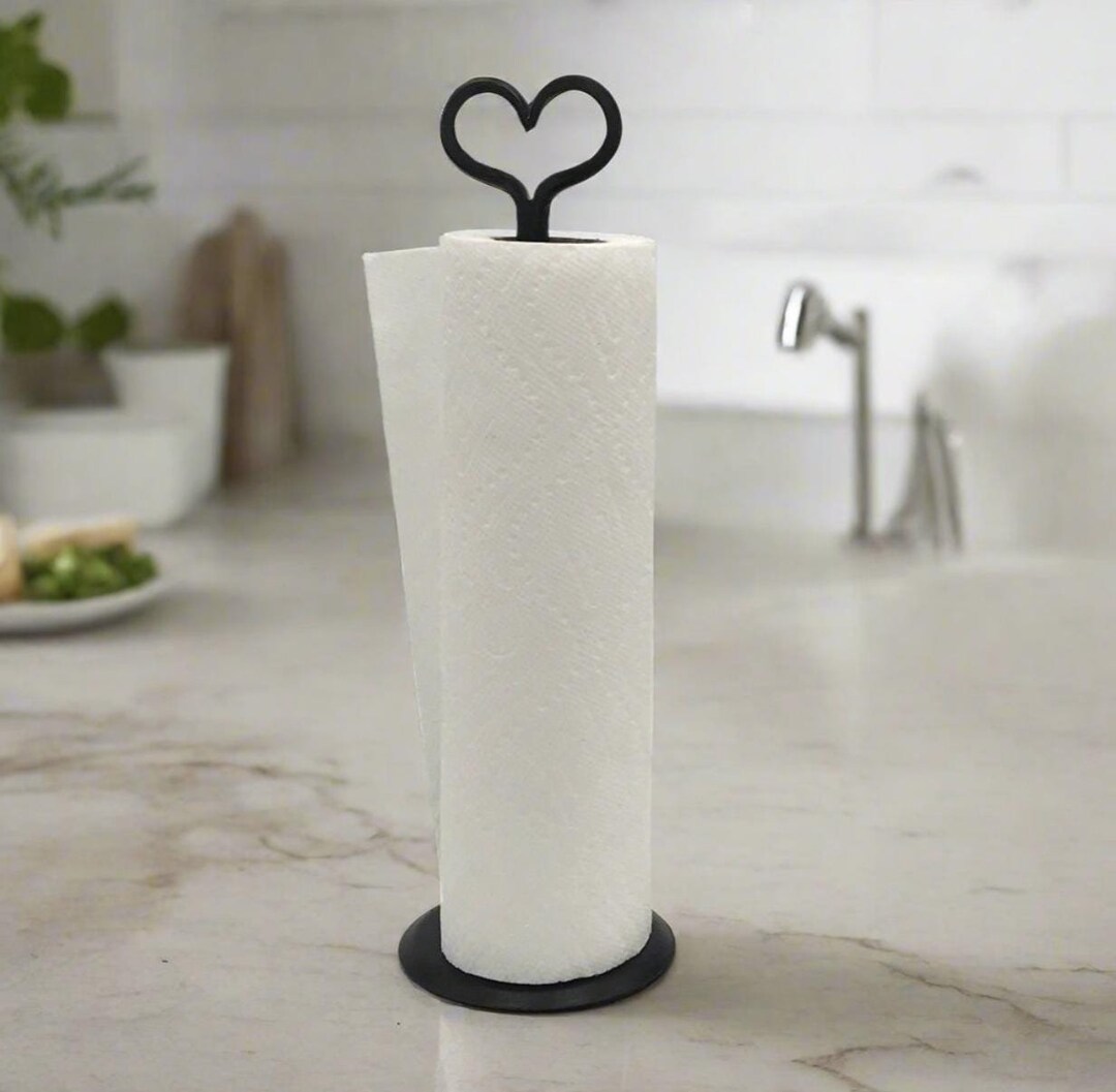 Heart Paper Towel Holder - 15.5" High - Amish Made From Wrought Iron - Etsy