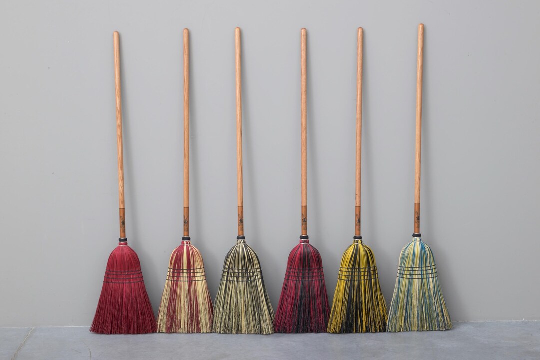 Amish Handmade Corn Broom - Multicolored Sustainable Kitchen & Barn ...