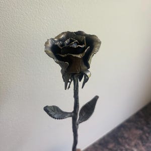 Amish Blacksmith Forged Rose - Small & Large Sizes - Artificial Flower ...
