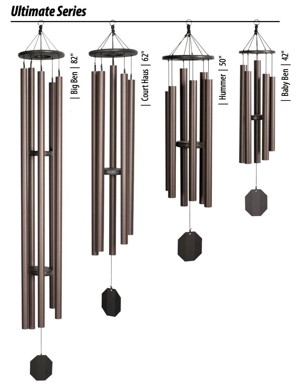 Large Amish Handcrafted Wind Chimes | Aluminum Tubes | Outdoor Decor ...