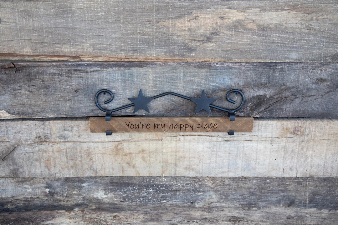 Wrought Iron Star Sign Holder - Wall Mount - Amish Made - Etsy