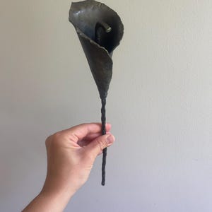 Amish Hand-forged Steel Calla Lily - Artificial Flower - Etsy