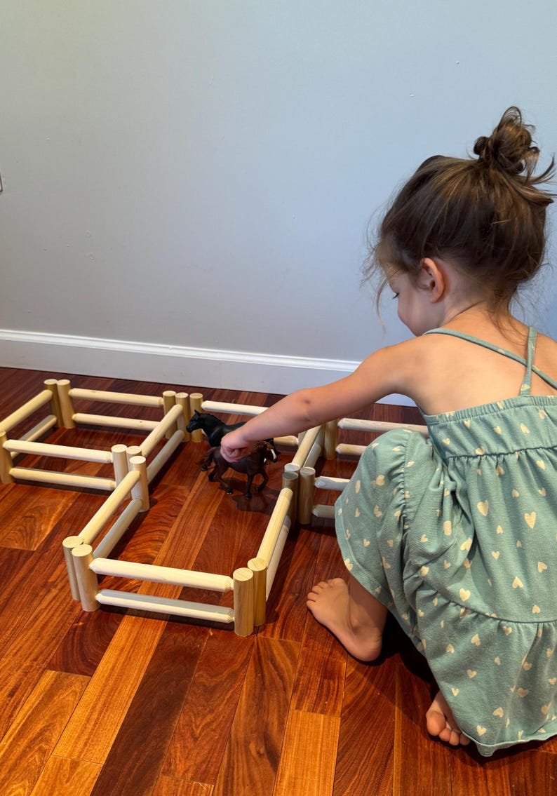 Fence-n-play- Children Toy Fence- Amish Made 12 Piece Set - Etsy