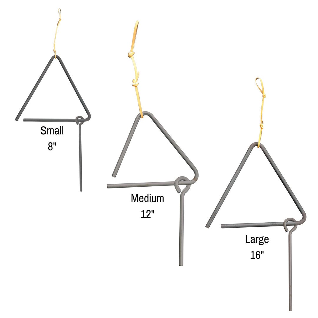 Chuck Wagon Triangle Dinner Bell - Amish Handmade - Steel or Aluminum ...