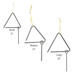 Chuck Wagon Triangle Dinner Bell - Amish Handmade - Steel or Aluminum ...