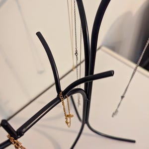 Amish Made Wrought Iron Necklace Holder & Bracelet Stand – Jewelry ...