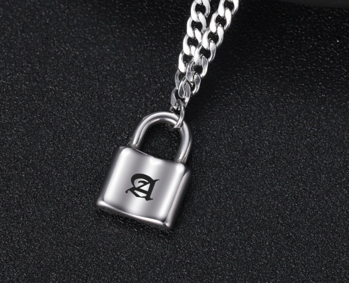 Hip Hop Necklace Lock Women/men Punk Rock Padlock Pendant - Etsy