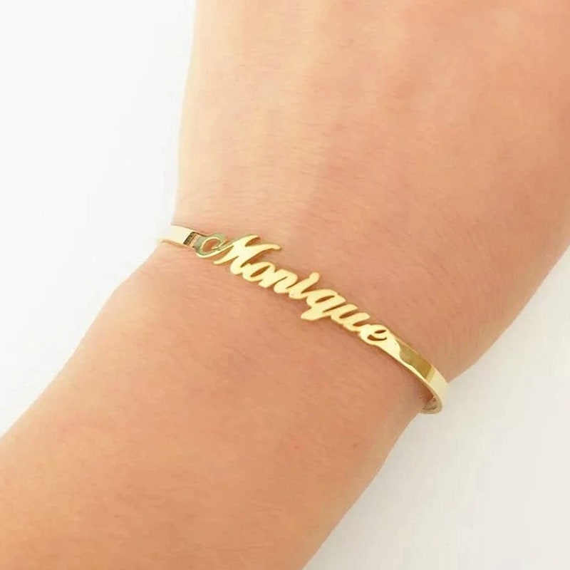 Name Bangle - Etsy