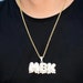 Custom Name Drip Bubble Letters Charms Necklaces & Pendant - Etsy