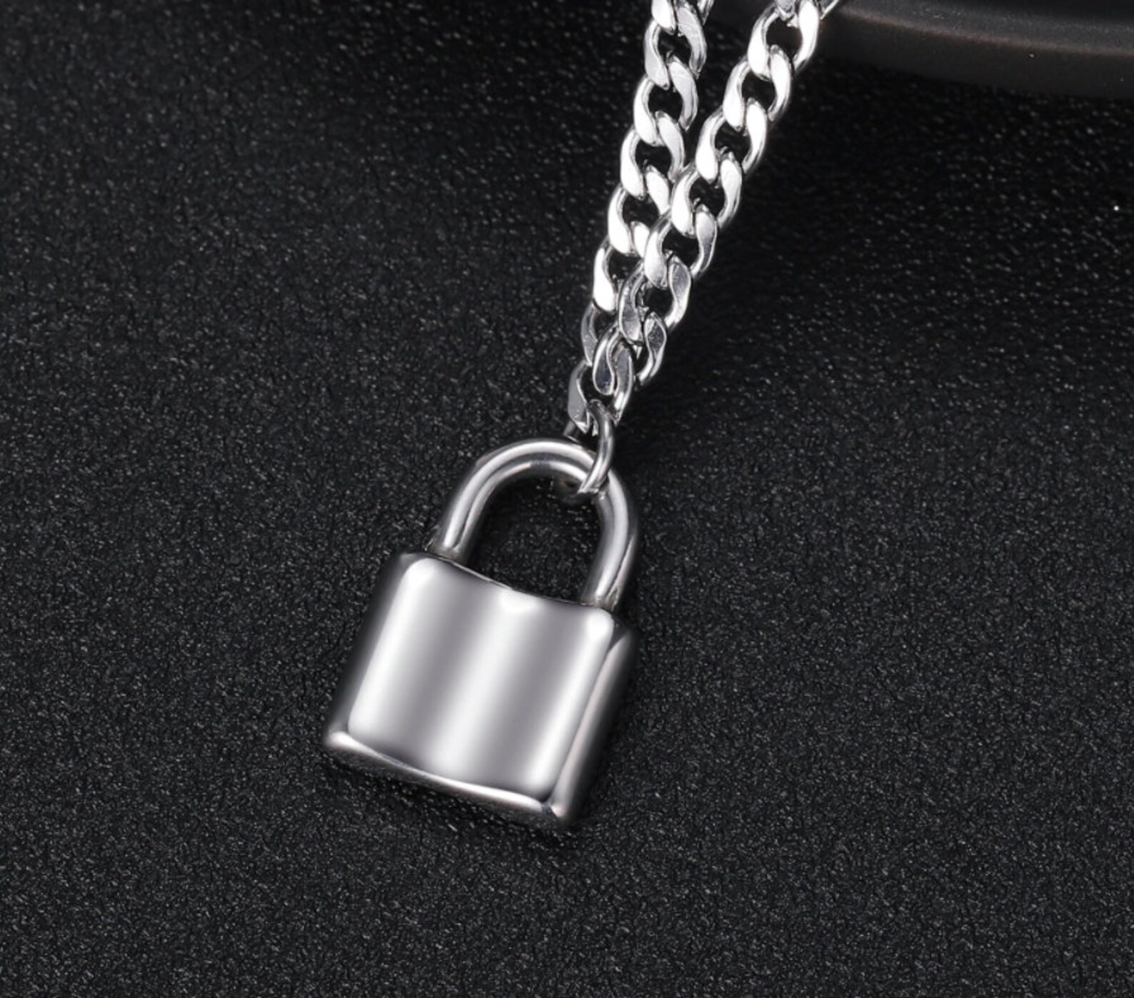 Hip Hop Necklace Lock Women/men Punk Rock Padlock Pendant - Etsy
