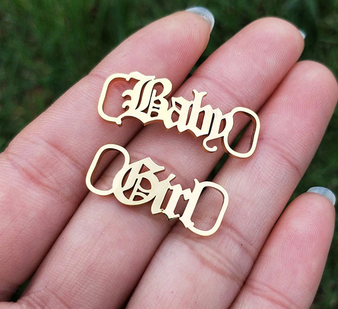 Shoe Tag Stainless Steel Shoe Accessories Custom Name - Etsy