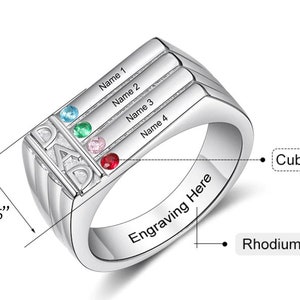 Personalized Silver Color Engraved Name Rings for Men - Etsy