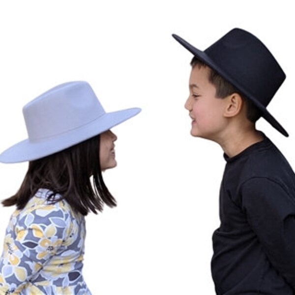 Flat Brim Straw Hat - Etsy