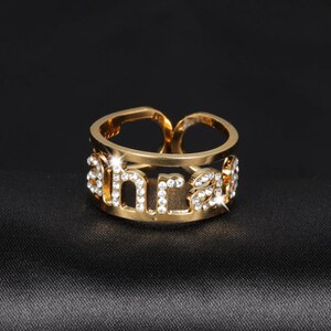 Letter Engraved Rings for Women Custom Ring Men Engagement - Etsy