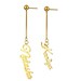 Custom Name Earrings Personalized Vertical Name Dangle Earrings Women ...