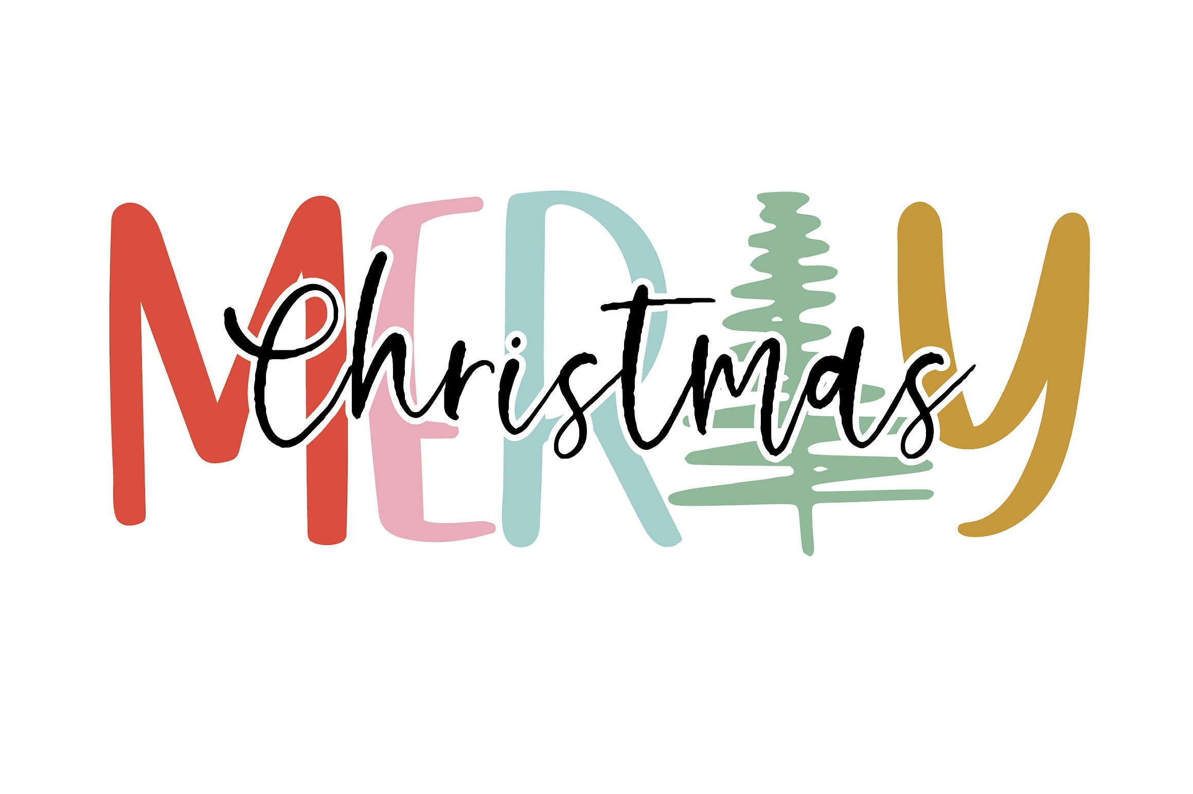 Merry Christmas PNG - Etsy