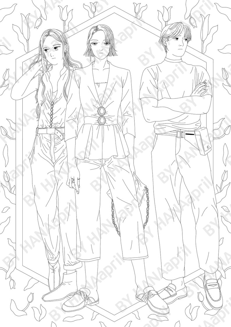 Friends Printable Coloring Pagescoloring Pages for Adult - Etsy