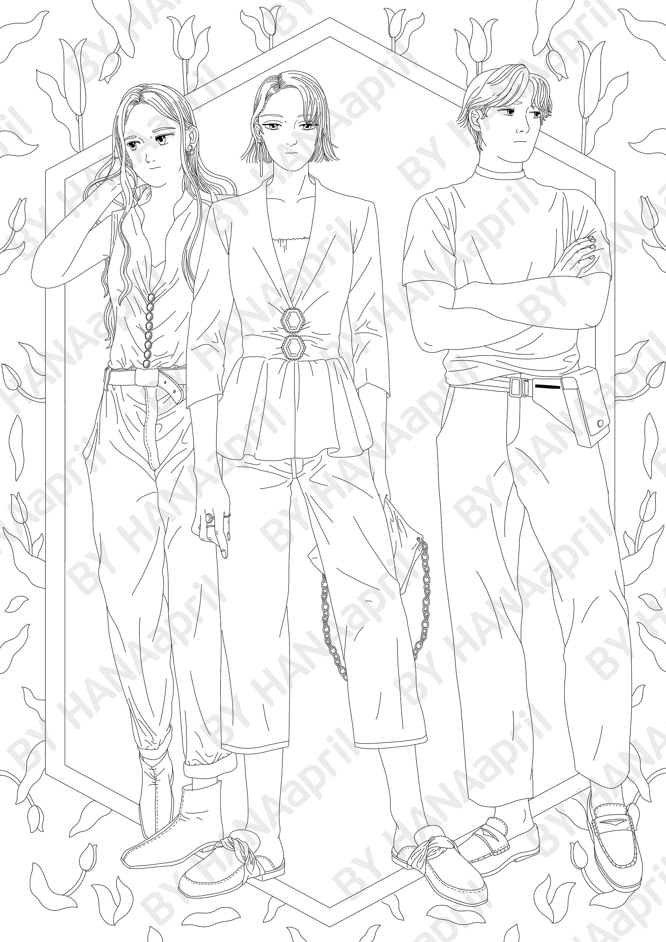 Friends Printable Coloring Pagescoloring Pages for Adult - Etsy