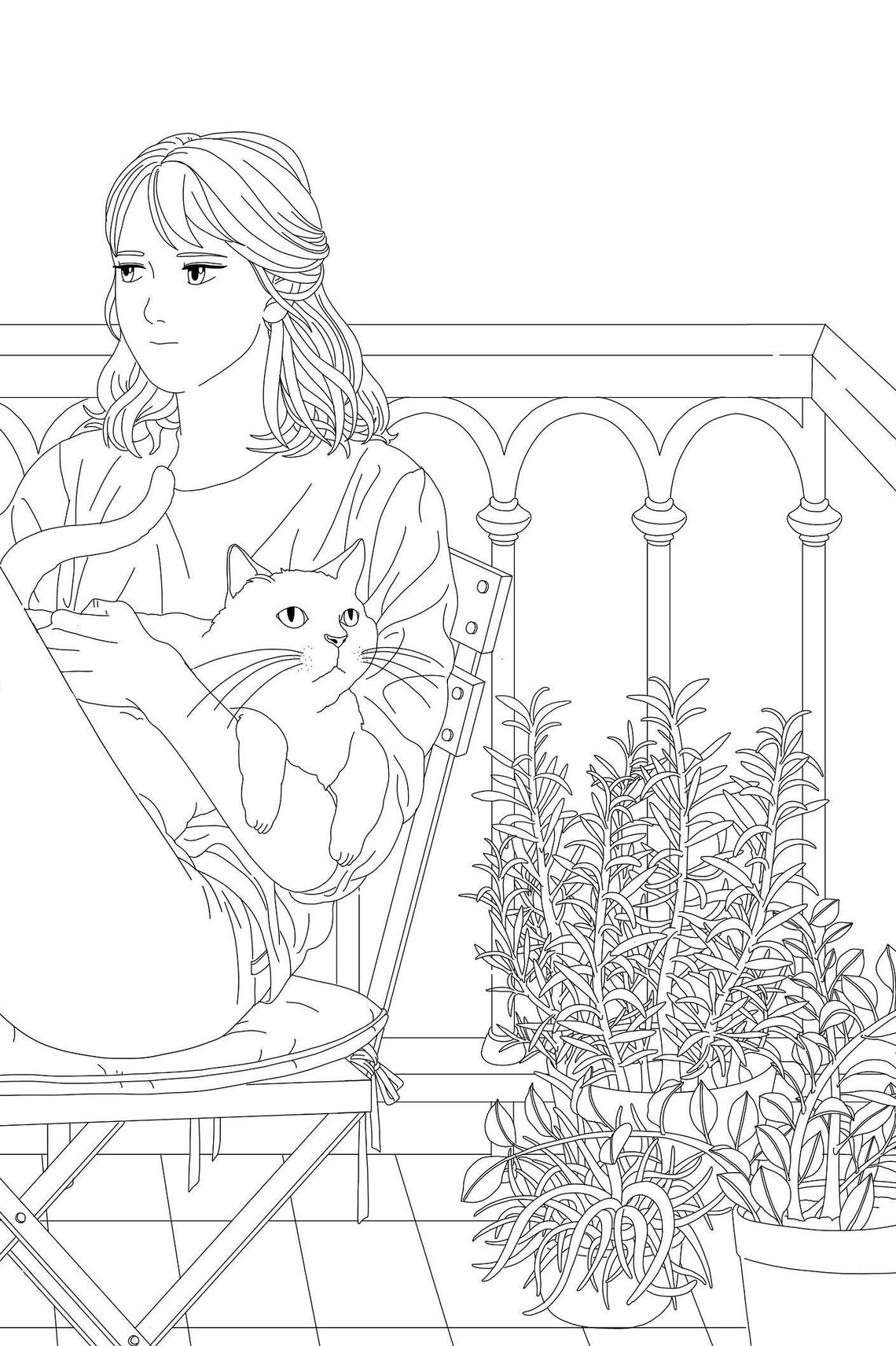 Happy Time Printable Coloring Pagescoloring Pages for - Etsy