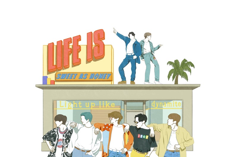 BTS Dynamite Sticker-digital Clipart,bts Lyrics Print - Etsy