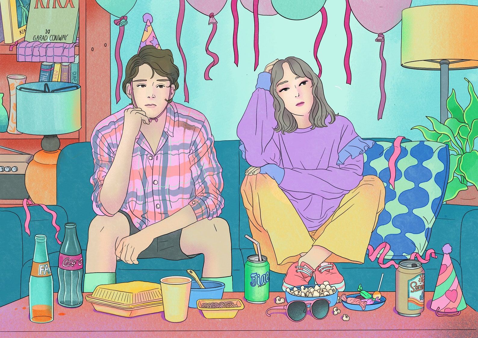 The Party is Over printable Coloring Pages for Adult. - Etsy