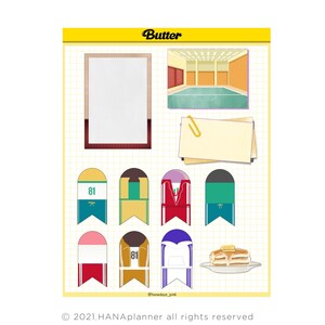 BTS -butter Inspired Stickers for Goodnotes ,BTS Digital Sticker,butter ...