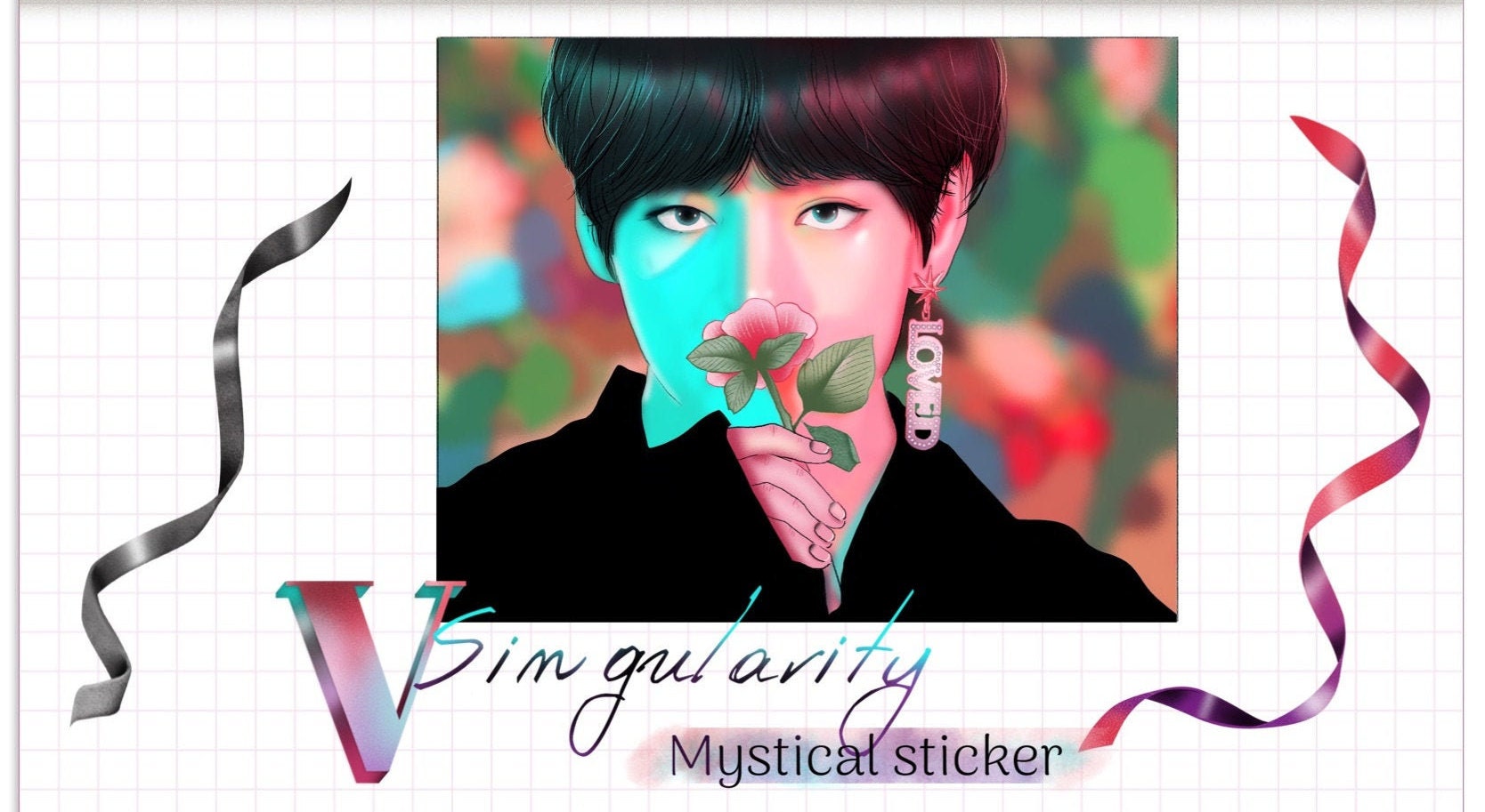 Bts-vsingularity Mystical Sticker Setdigital Planner - Etsy