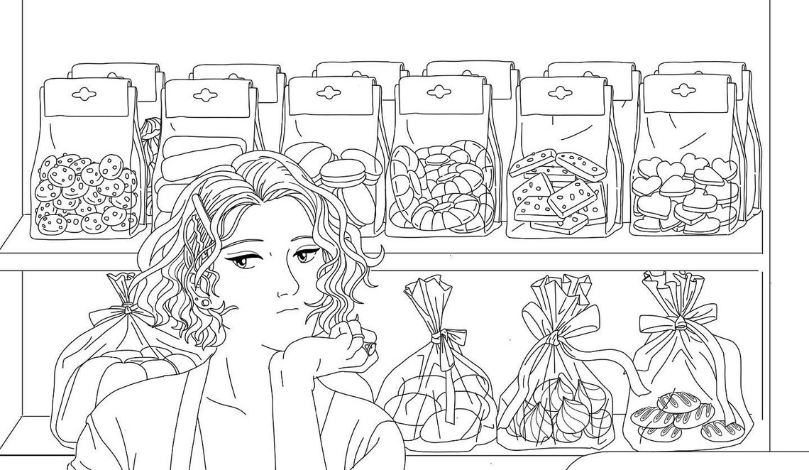 Daily Life in the City-printable Coloring Pages for - Etsy