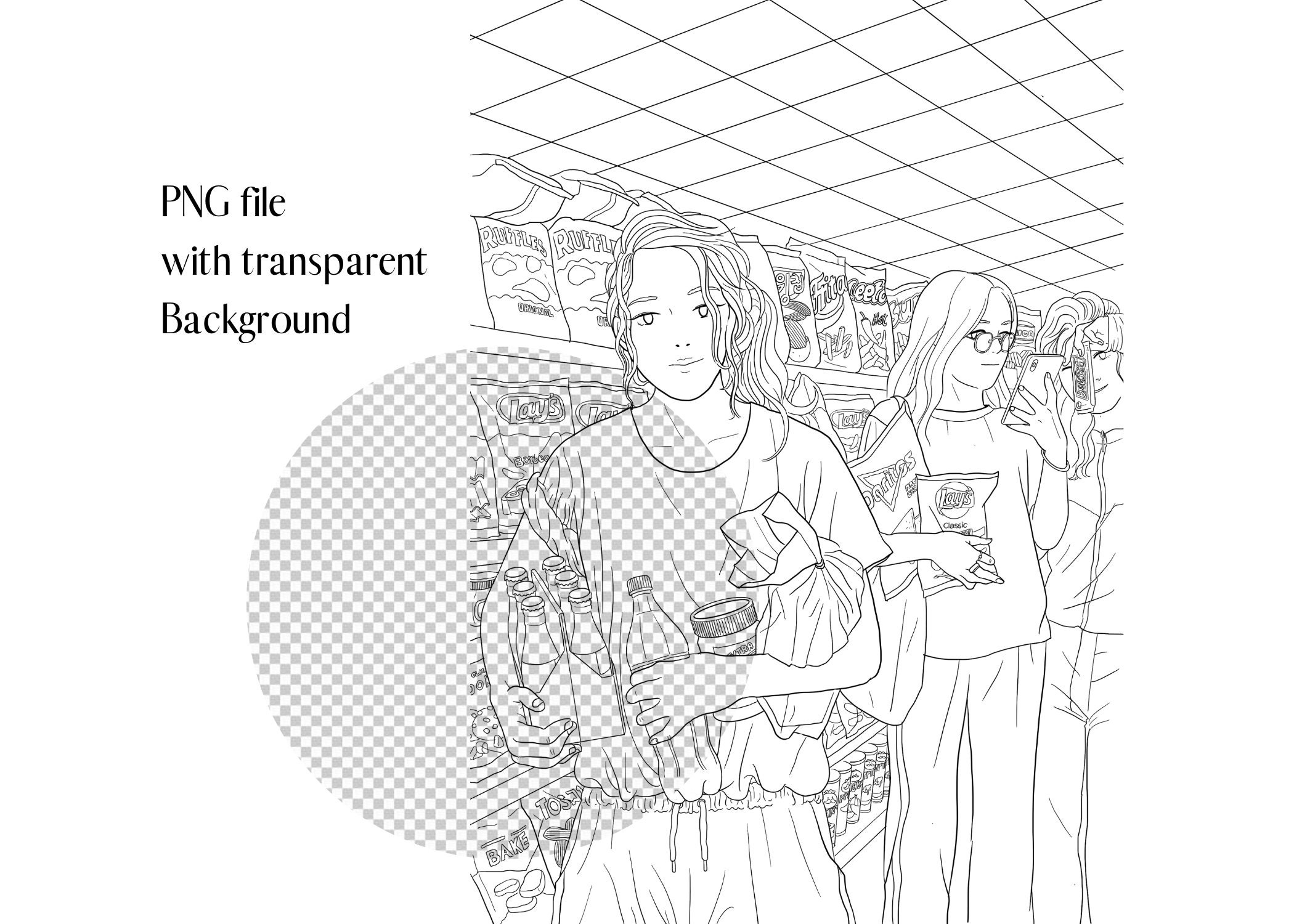 Happy Snack Time-printable Coloring Pages for Adult. - Etsy