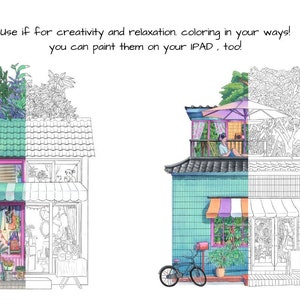 Little Shop Coloring Pages set of 3-PNGPDFJPG | Etsy