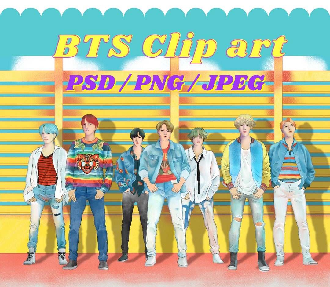 Bangtan Boys PNG Clipart, DNA Bangtan Boys , BTS Digital Download - Etsy