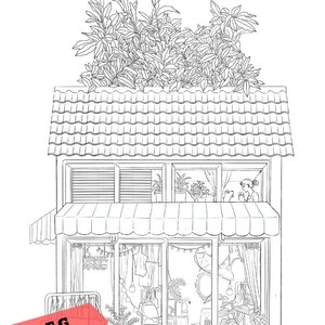 Little Shop Coloring Pages set of 3-PNGPDFJPG | Etsy