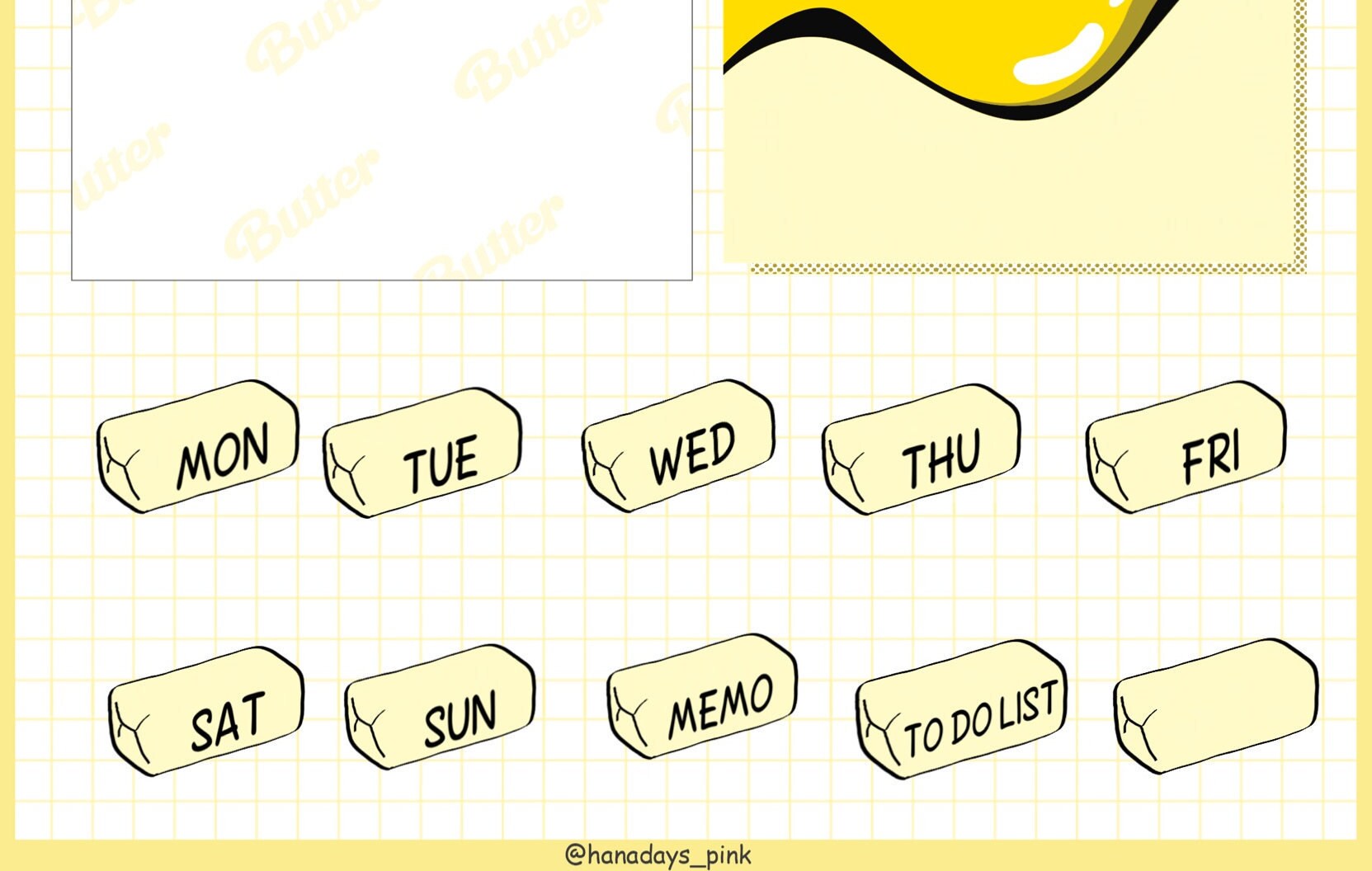 BTS butter Inspired Stickers for Goodnotes ,BTS Digital Sticker,butter ...
