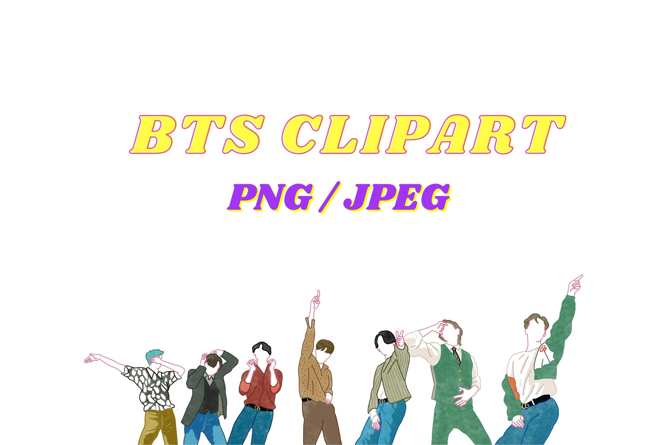 BTS Dynamite Clipart for Sticker,logo-png, Bangtan Boys New Album ...