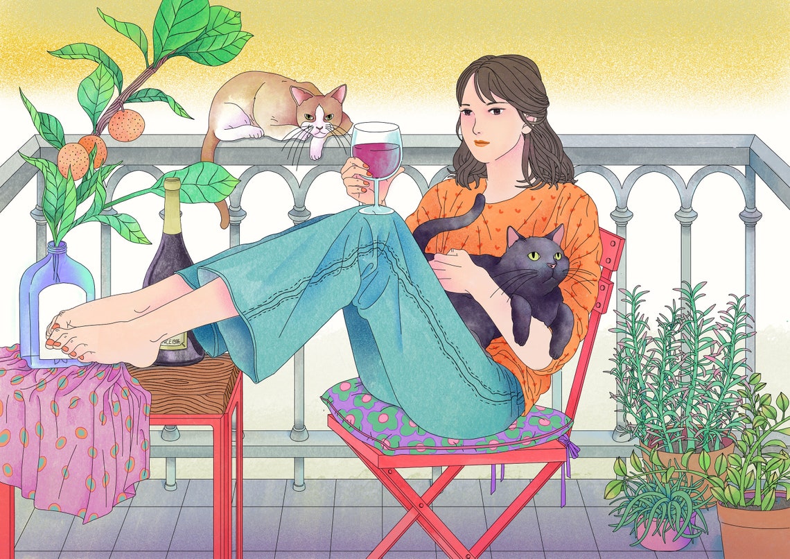 Happy Time Printable Coloring Pagescoloring Pages for | Etsy