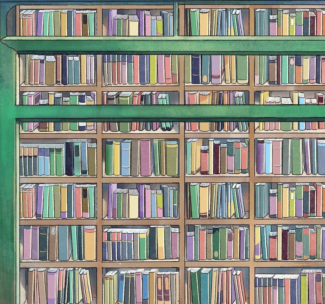 A Small Bookstore on the Street-printable Art Print,vintage Art Print ...